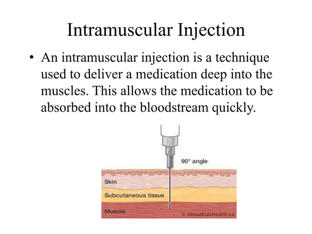 INTRAMUSCULAR INJECTION.pptx | Physical Therapy | Wellness