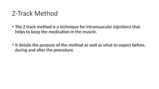 DRUG ADMINISTRATION, INTRAMUSCULAR INJECTION | PPTX
