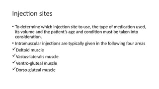 DRUG ADMINISTRATION, INTRAMUSCULAR INJECTION | PPTX