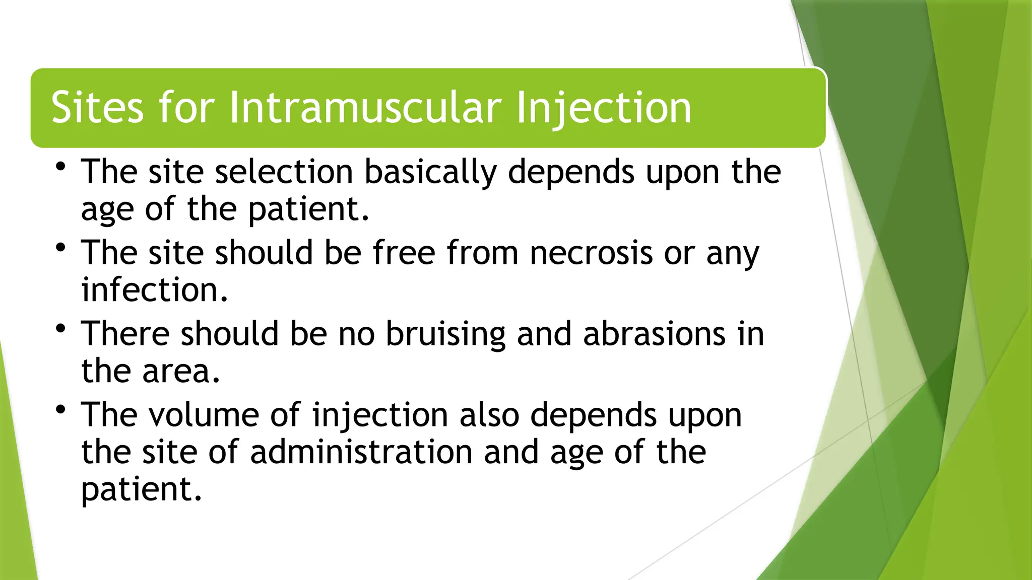intramuscular injection type of injection | PPTX