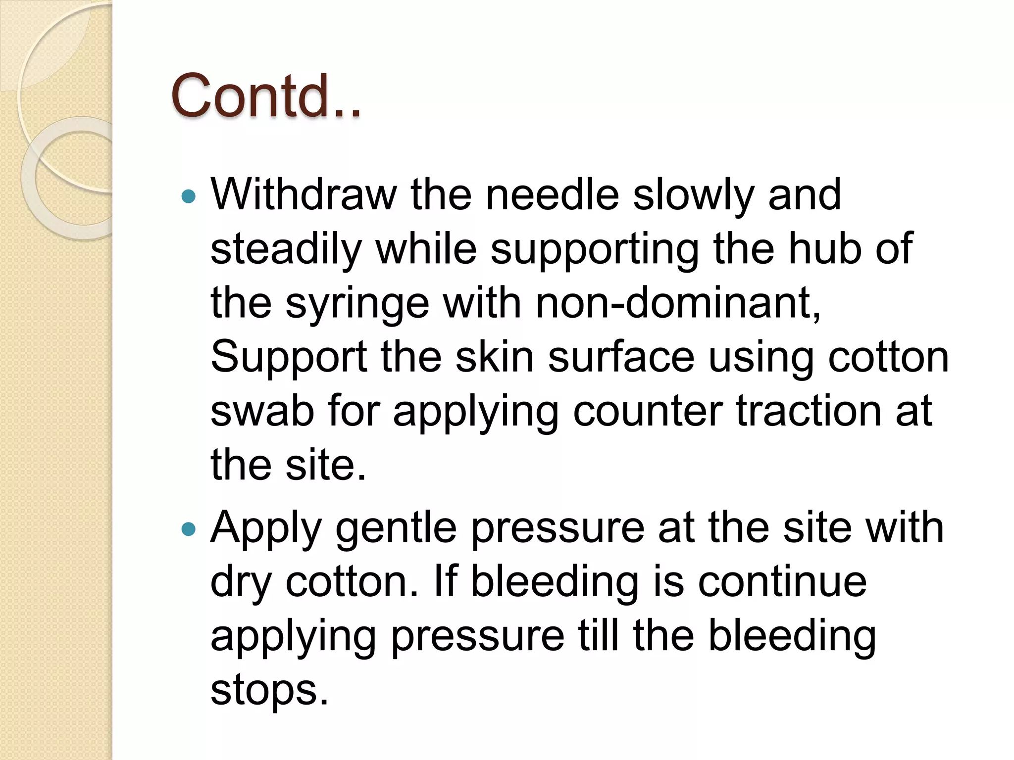Intramuscular Injection -common sites, procedure, complications | PPTX
