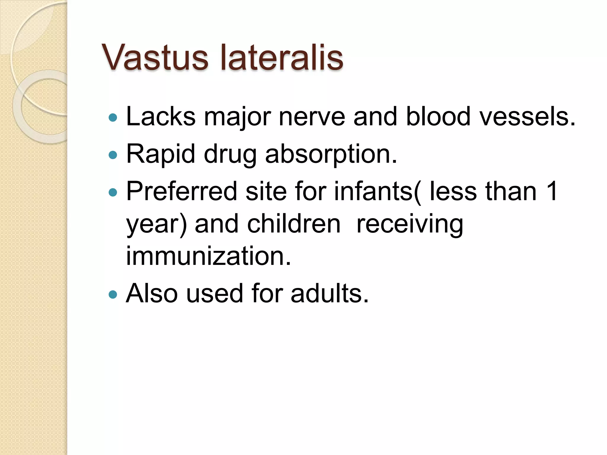 Intramuscular Injection -common sites, procedure, complications | PPTX