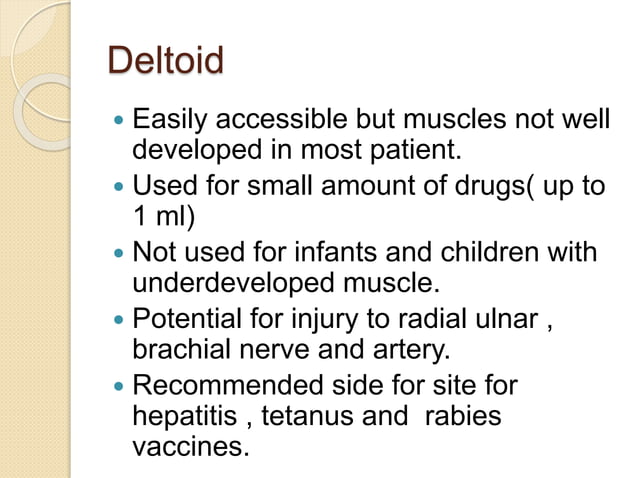 Intramuscular Injection -common sites, procedure, complications | PPTX