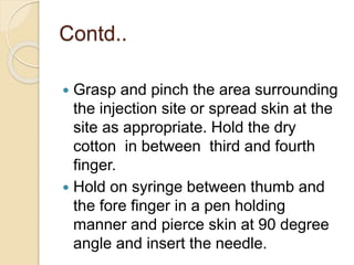 Intramuscular Injection -common sites, procedure, complications | PPTX