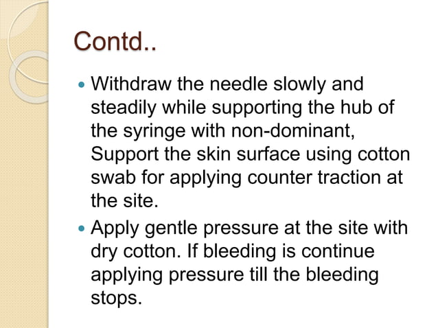 Intramuscular Injection -common sites, procedure, complications | PPTX