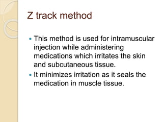 Intramuscular Injection -common sites, procedure, complications | PPTX