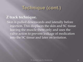 Intramuscular injection pain ppt | PPTX | Physical Therapy | Wellness