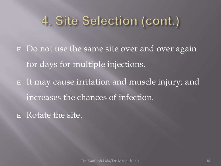 Pain After Intramuscular Injection