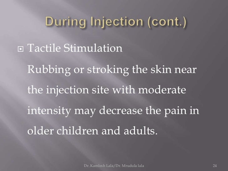 Pain After Intramuscular Injection