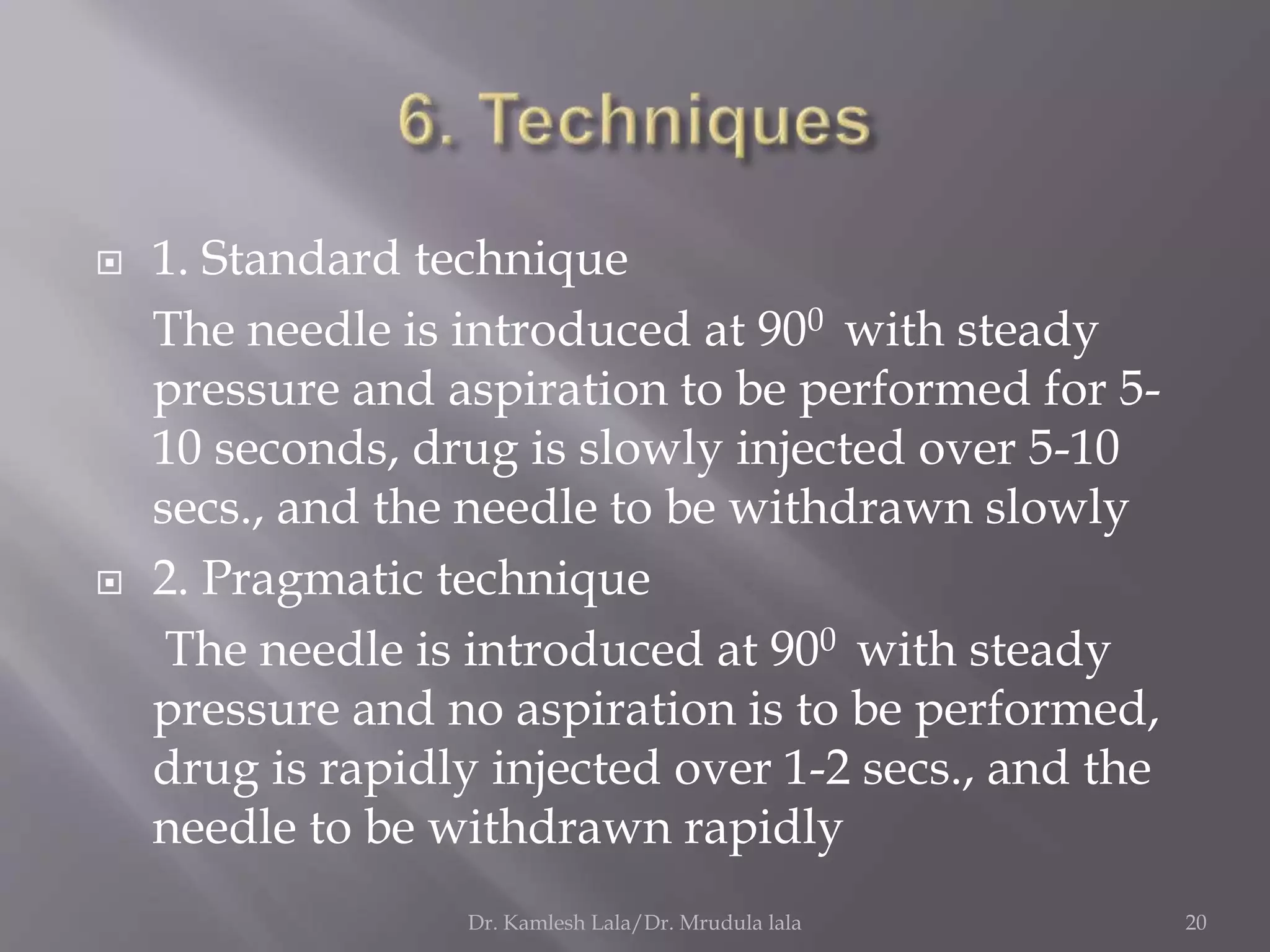 Intramuscular injection pain ppt | PPTX
