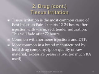 Intramuscular injection pain ppt | PPTX