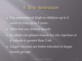 Intramuscular injection pain ppt | PPTX