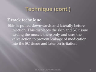 Intramuscular injection pain ppt | PPTX