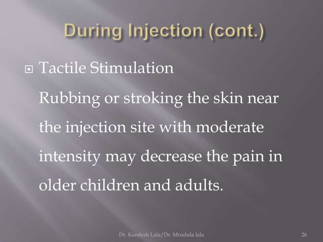 Intramuscular injection pain ppt | PPTX | Physical Therapy | Wellness