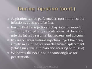 Intramuscular injection pain ppt | PPTX