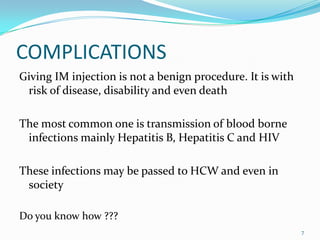Intramuscular injection ppp | PPTX