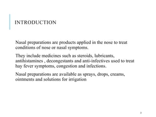 INTRA NASEL ROUTE OF DRUG DELIVERY | PPT