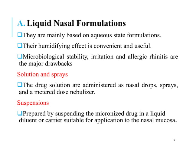INTRA NASEL ROUTE OF DRUG DELIVERY | PPT