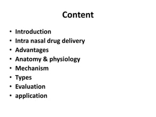 Intra nasal dd | PPTX