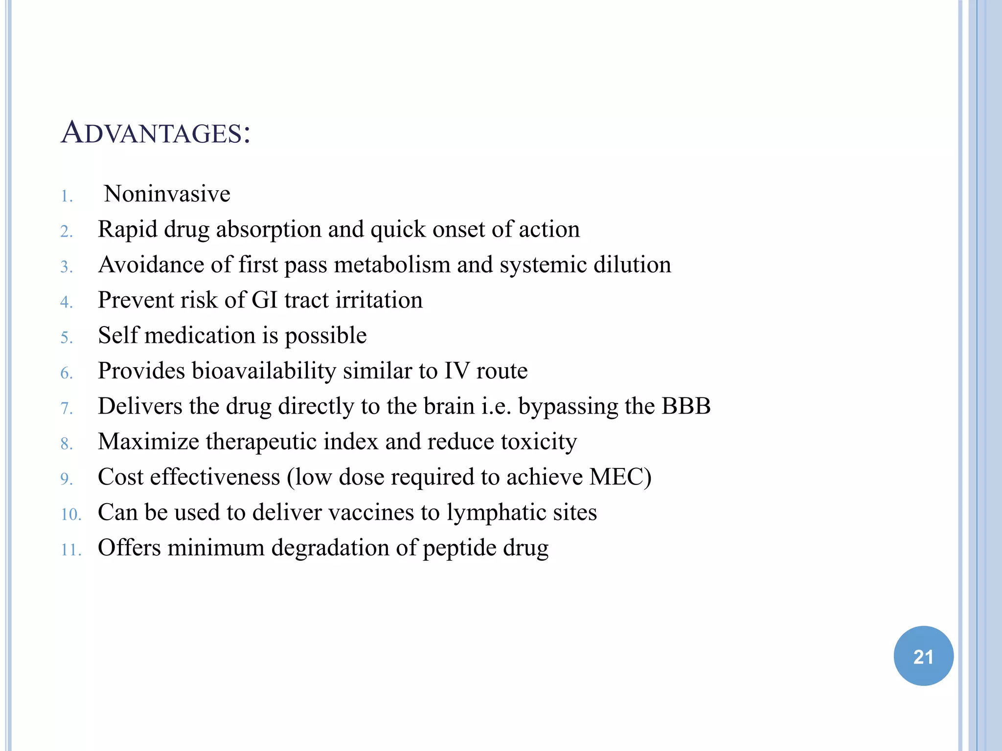 Intranasal drug delivery to brain | PPTX