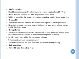 Intranasal drug delivery to brain | PPTX