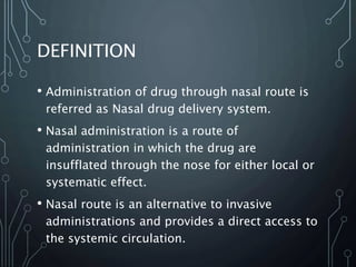 Intra Nasal Route Delivery System.pptx