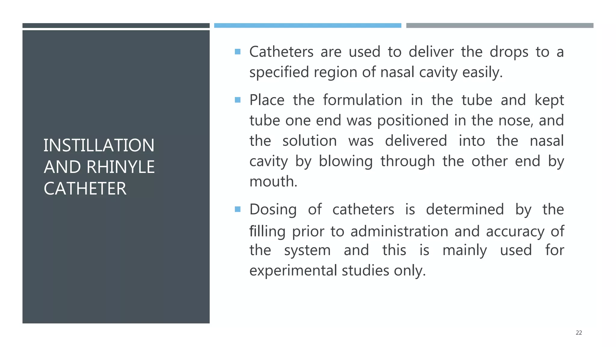 Intra nasal route delivery systems molecular pharmaceutics 2 | PPTX