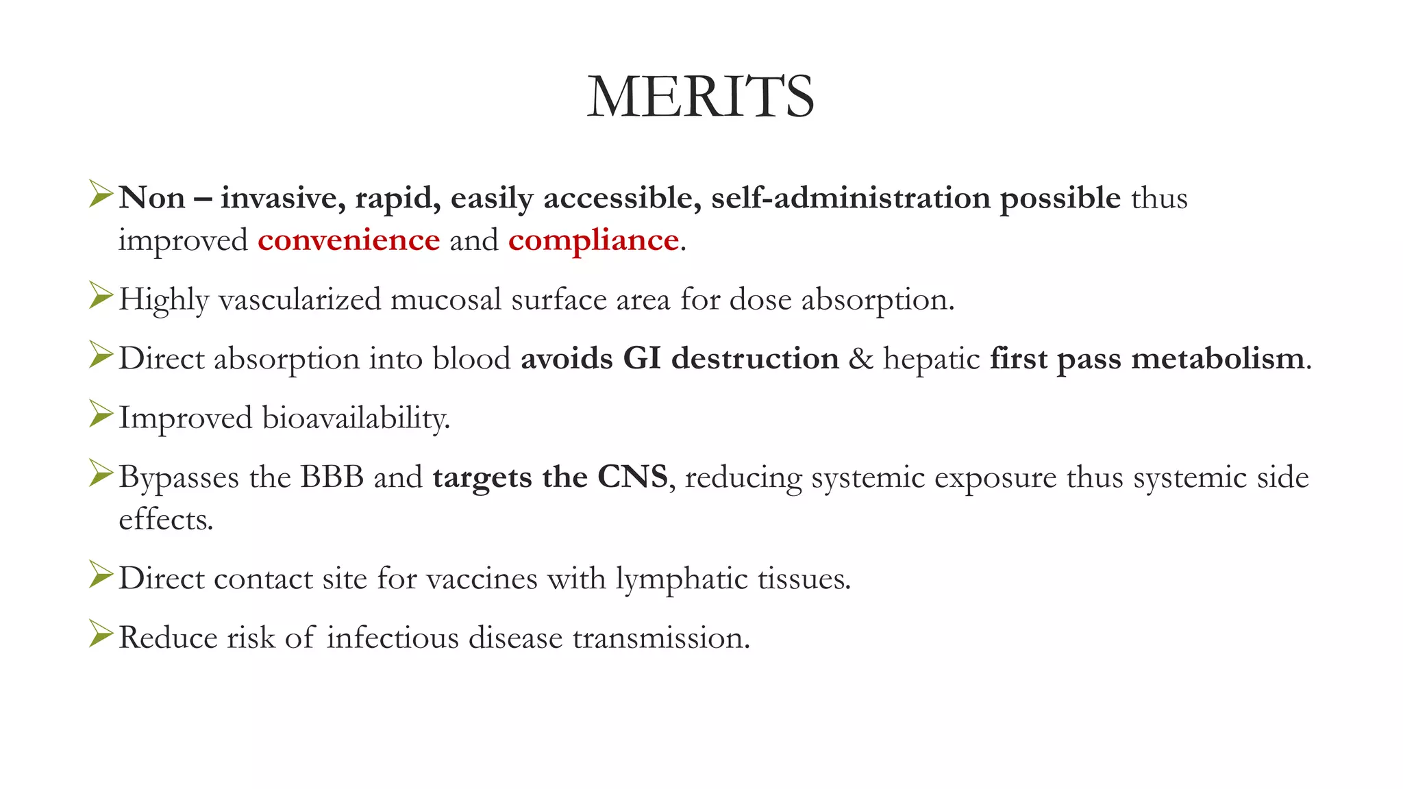Intranasal route of drug administration | PPTX