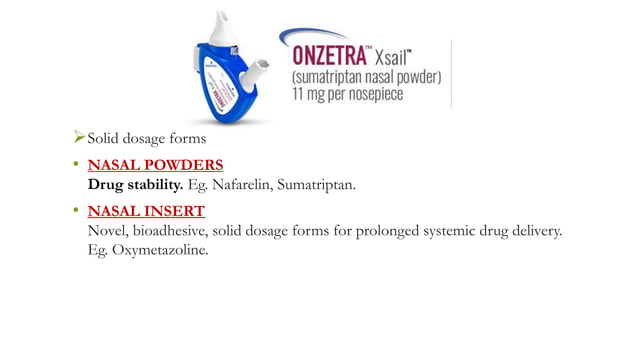 Intranasal route of drug administration | PPTX