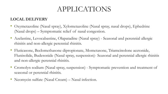 Intranasal route of drug administration | PPTX