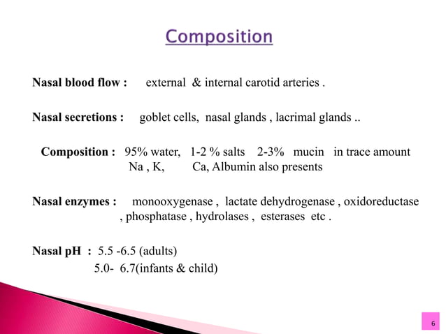 Intra nasal route drug delivery system | PPTX | Ear, Nose and Throat ...