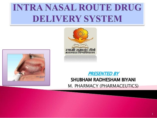 Intra nasal route drug delivery system