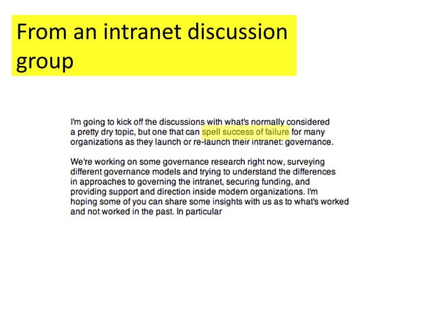 Intranet Governance | PPTX