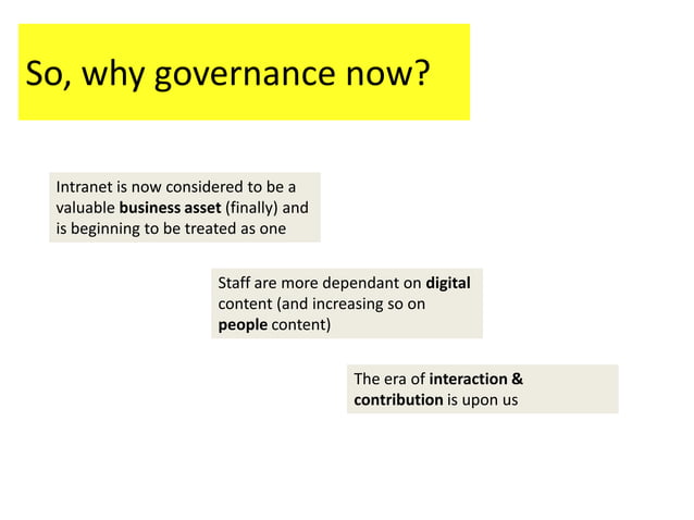 Intranet Governance | PPTX