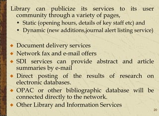 Intranet for Library Services | PDF