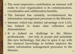 Intranet for Library Services | PDF