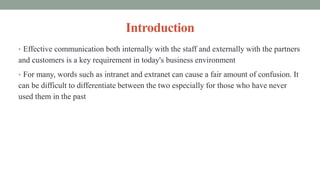 Intranet and extranet | PPT