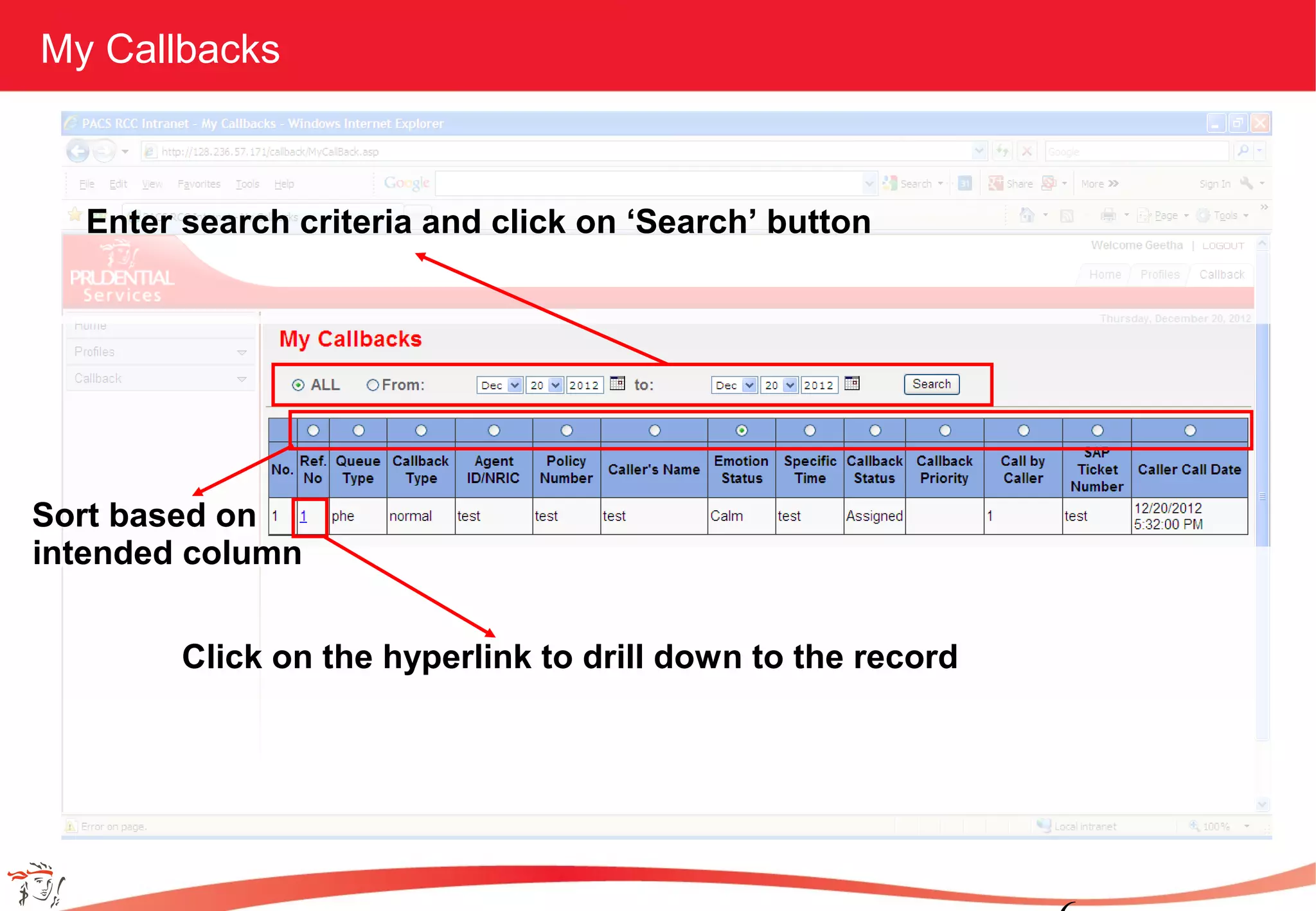 Intranet (callback module) | PPT