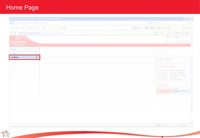 Intranet (callback module) | PPT