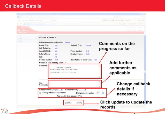 Intranet (callback module) | PPT