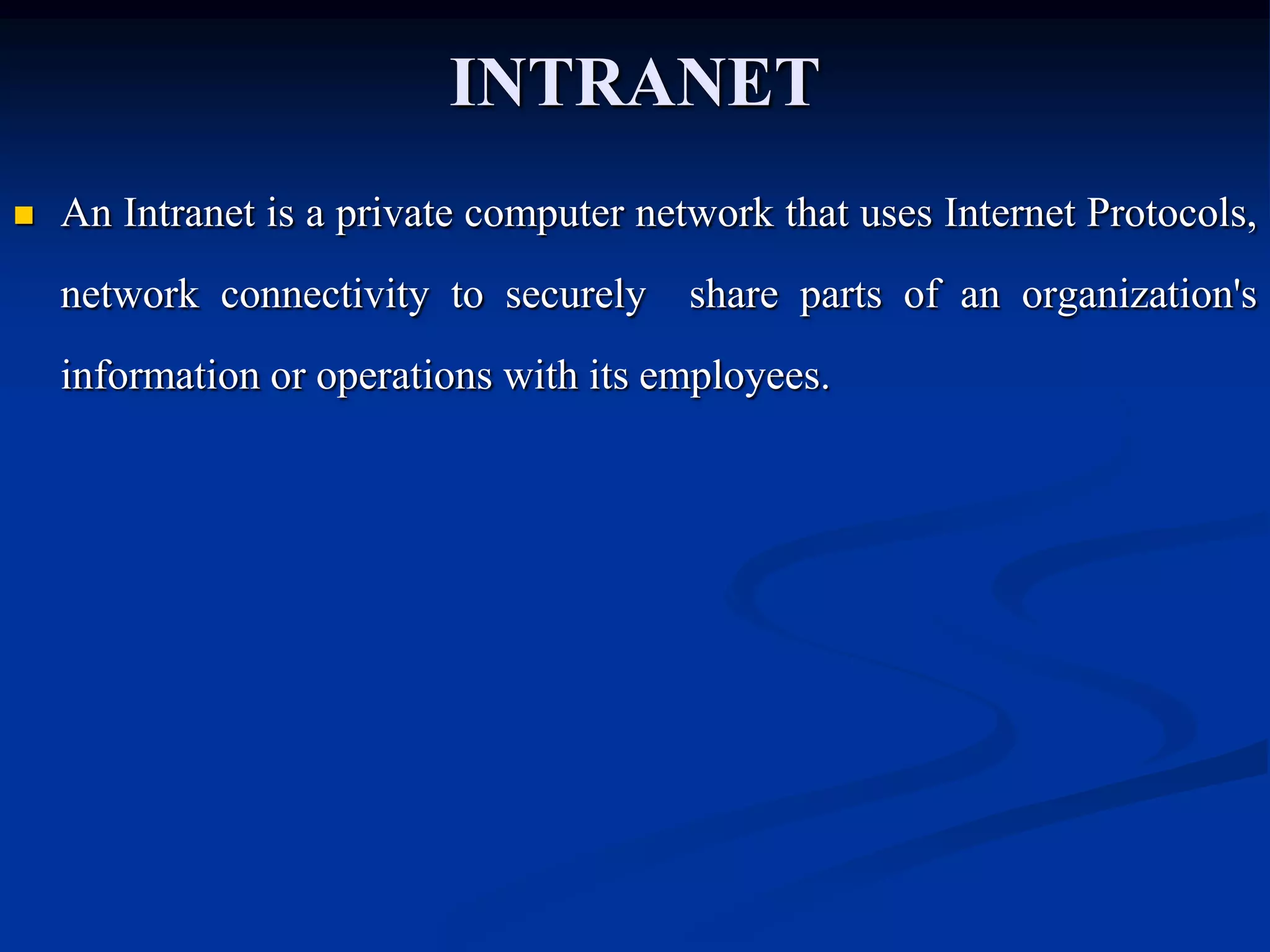 Intranet & Extranet | PPTX