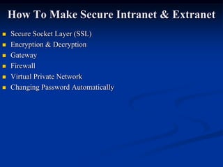 Intranet & Extranet | PPT