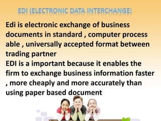 Intranet,extranet& edi mdims | PPTX | Internet | Computing