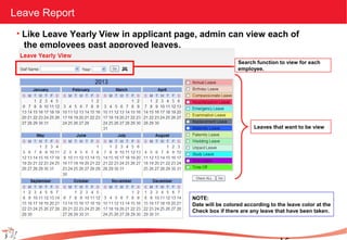 Intranet (leave management module) admin | PPT