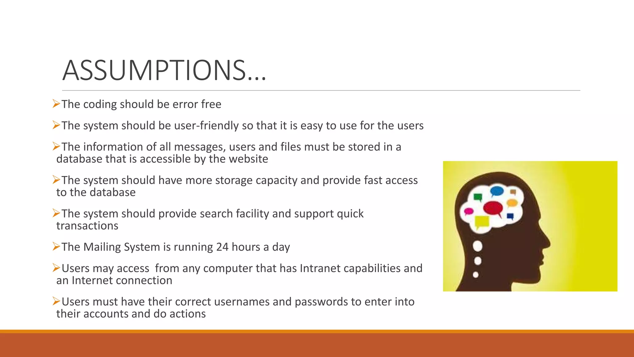 Intranet mailing system | PPTX