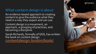 Intranet page planning with content design techniques | PPTX