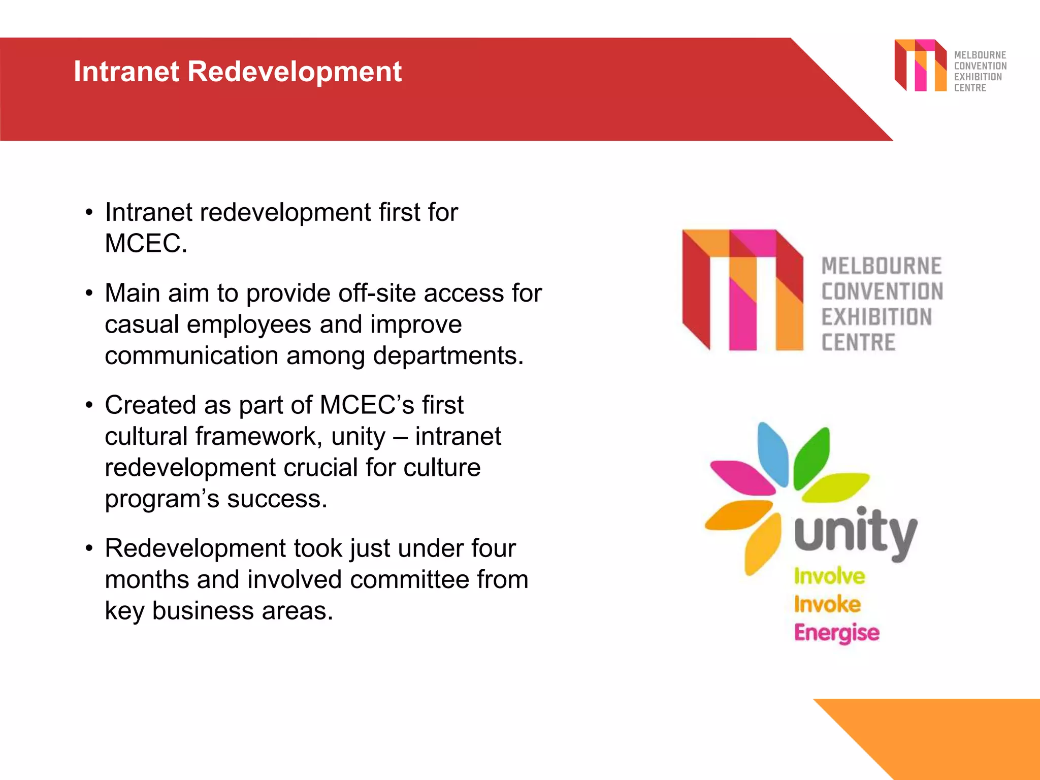 MCEC's intranet success in Worldwide Intranet Challenge achieved ...