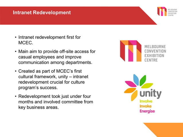 MCEC's intranet success in Worldwide Intranet Challenge achieved ...