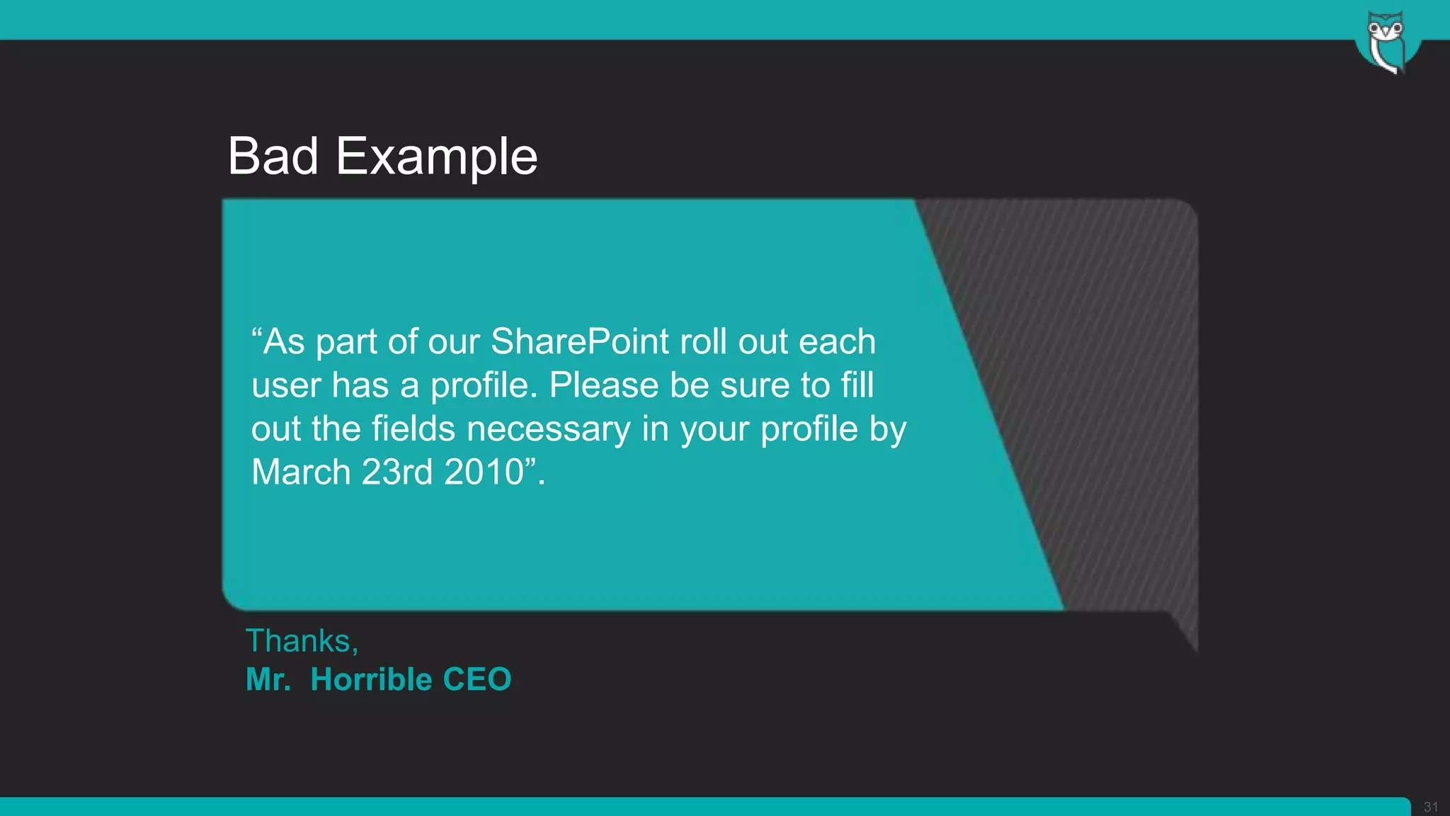 Secrets of successful SharePoint Intranets | PPT Secrets of successful SharePoint Intranets | PPT
