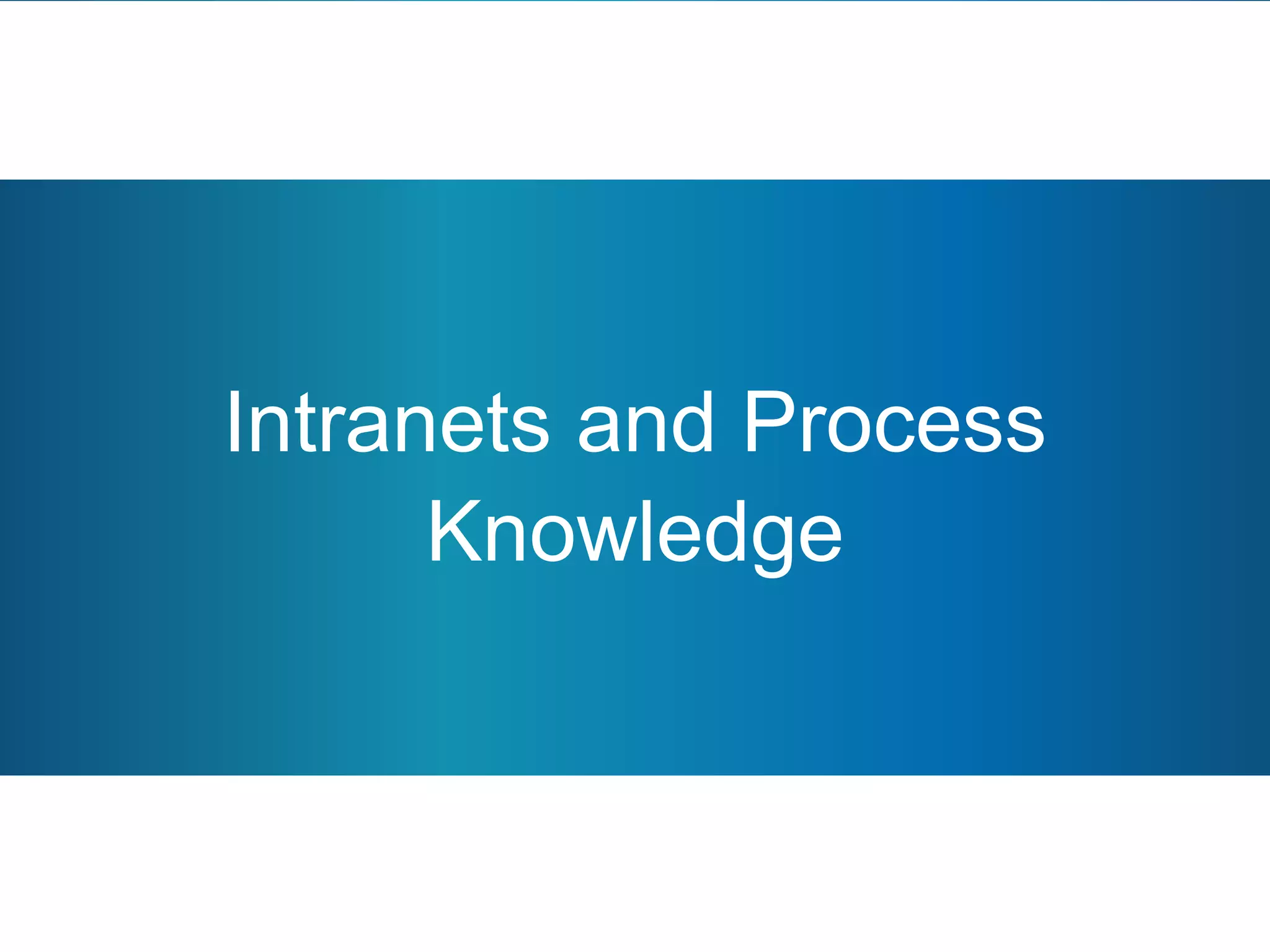 Intranets and process knowledge - Promapp | PPT